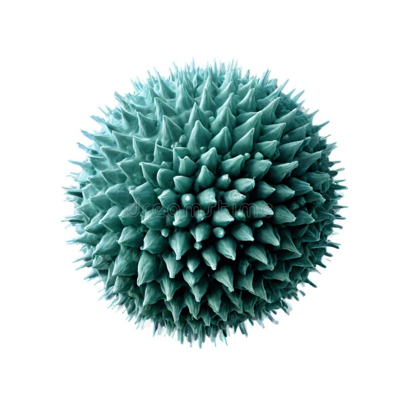 Spherical Virus on the Alpha Transparent Background Stock Illustration ...