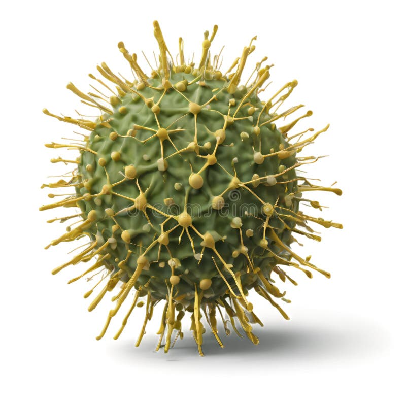 Spherical Virus on the Alpha Transparent Background Stock Image ...