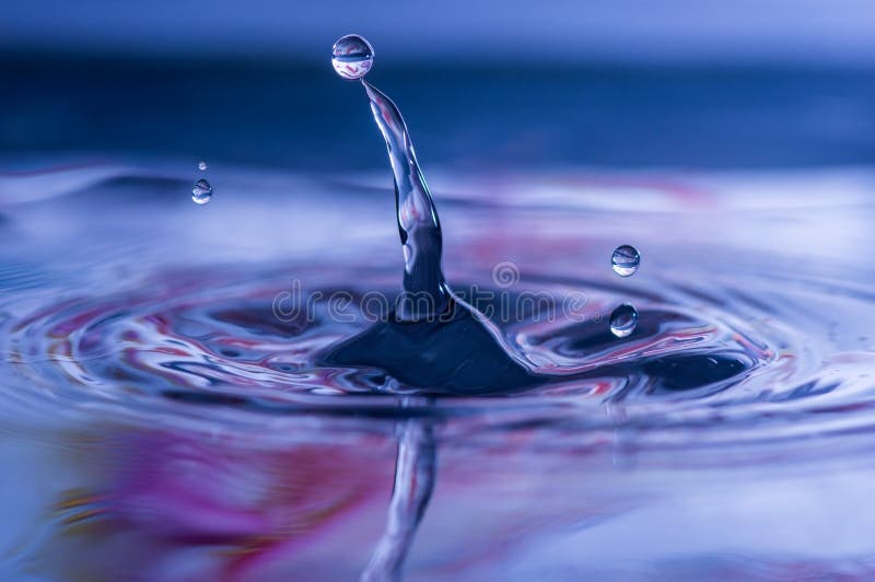 Spherical water droplet stock image. Image of pool, spherical - 40550411