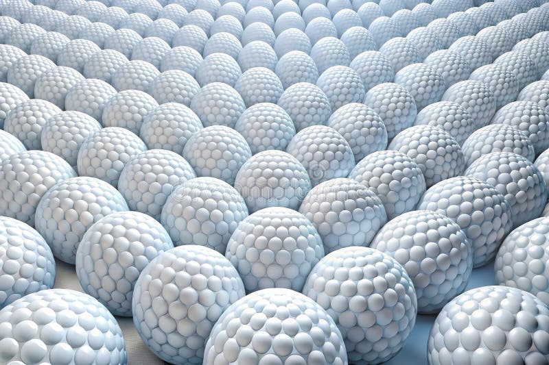 Spherical White Objects Pattern Design Texture Background Visual Stock ...