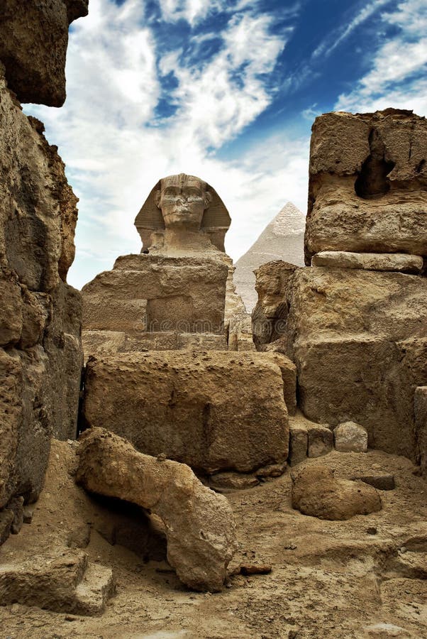 The sphinx stock photo. Image of dynasty, geometry, material - 13226842