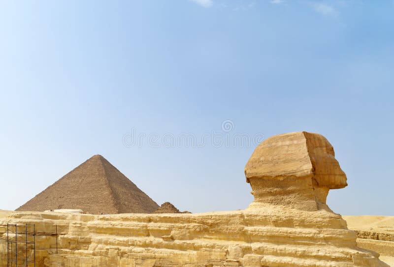 Rear View of the Sphinx, Cairo, Egypt Travel Stock Photo - Image of ...