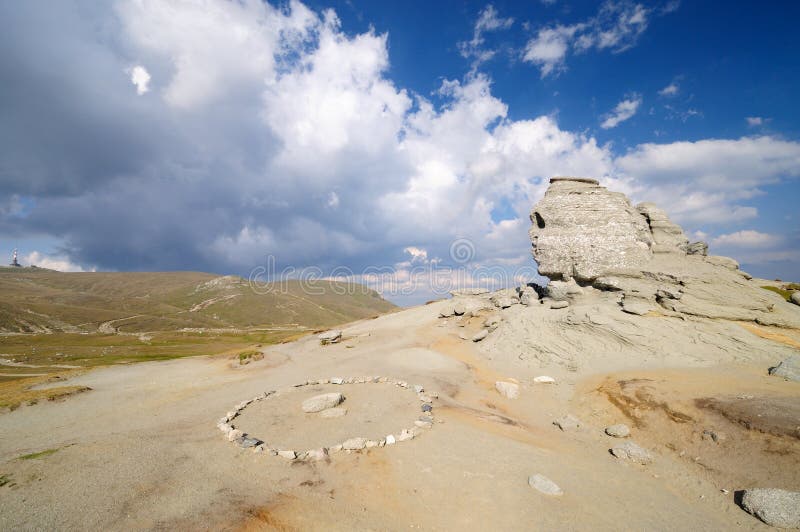 Sphinx of Bucegi in Romania Stock Photo - Image of carpati, mountains ...