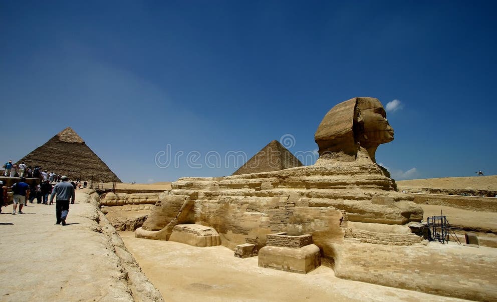 Sphinx editorial photo. Image of king, egypt, heat, death - 735516