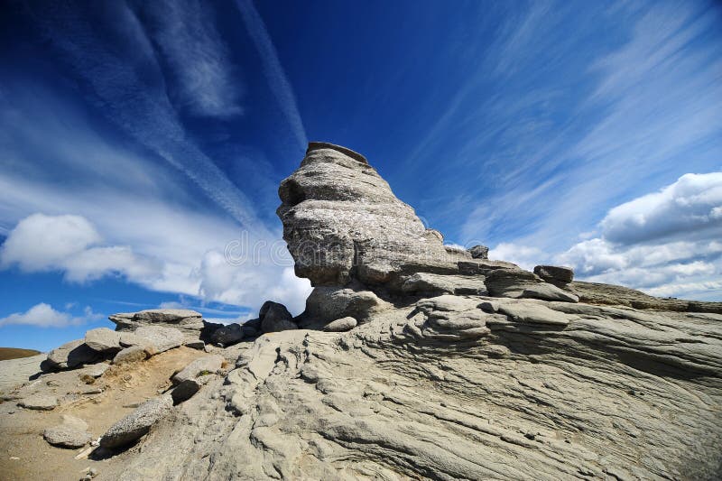 Sphinx of Bucegi in Romania Stock Photo - Image of carpati, mountains ...