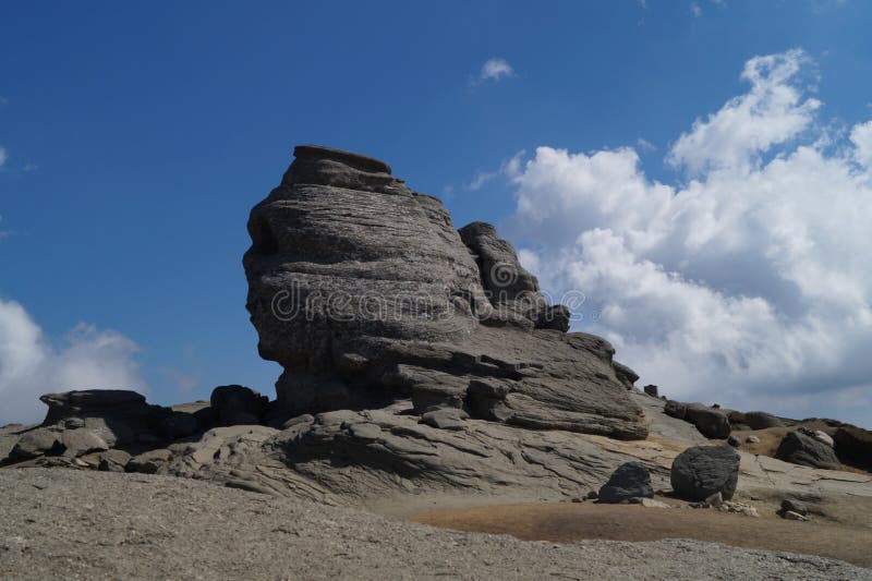 Sphinx of Bucegi, Romania stock photo. Image of bucegi - 77450476