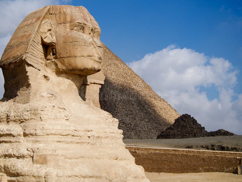 Sphinx front - egypt stock photo. Image of vacation, building - 18172286