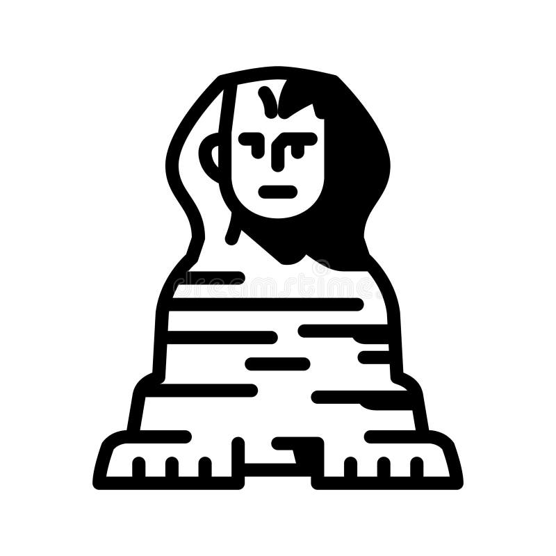 Sphinx stock vector. Illustration of giza, pharaoh, culture - 283703712