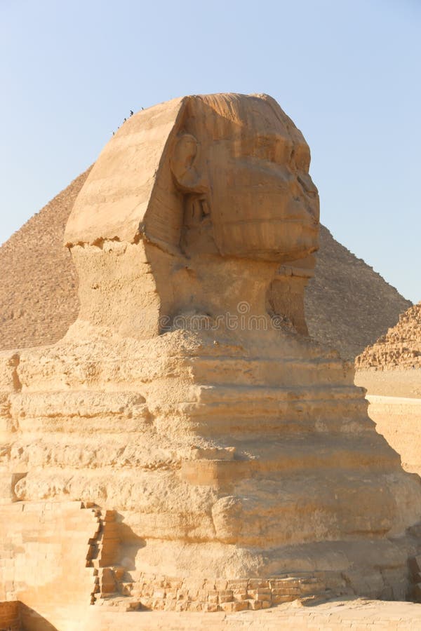 The Sphinx Monument With The Body Of A Lion And A Pharaoh`s Head, Egypt ...
