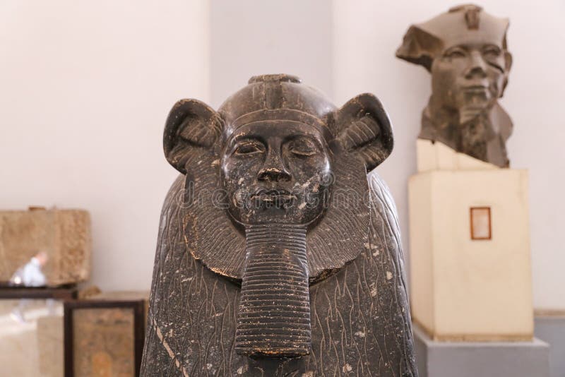 Sphinx in Egyptian Museum, Cairo, Egypt Editorial Stock Photo - Image ...