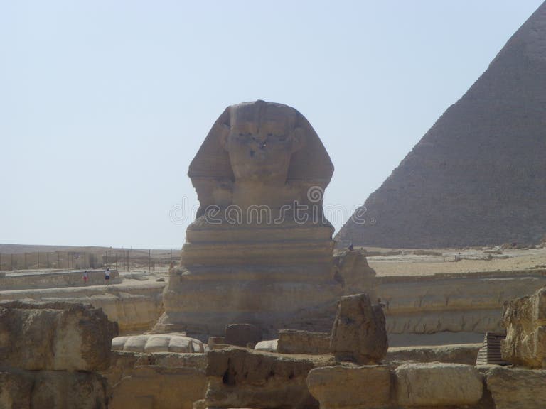 Sphinx Front view stock photo. Image of road, pyramid - 168614574