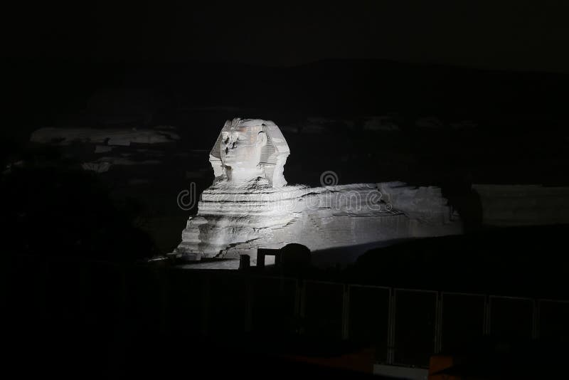 Sphinx in Giza Pyramid Complex, Cairo, Egypt Stock Photo - Image of ...