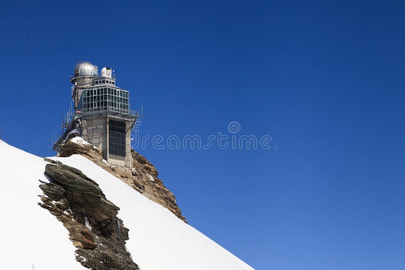 Sphinx High Altitude Observatory in Jungfraujoch Pass in Switzerland ...