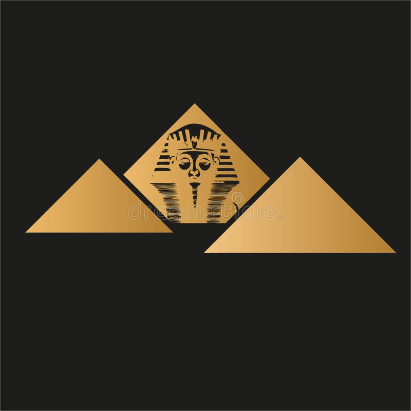 Sphinx-logo vector illustratie. Illustration of driehoek - 252591032