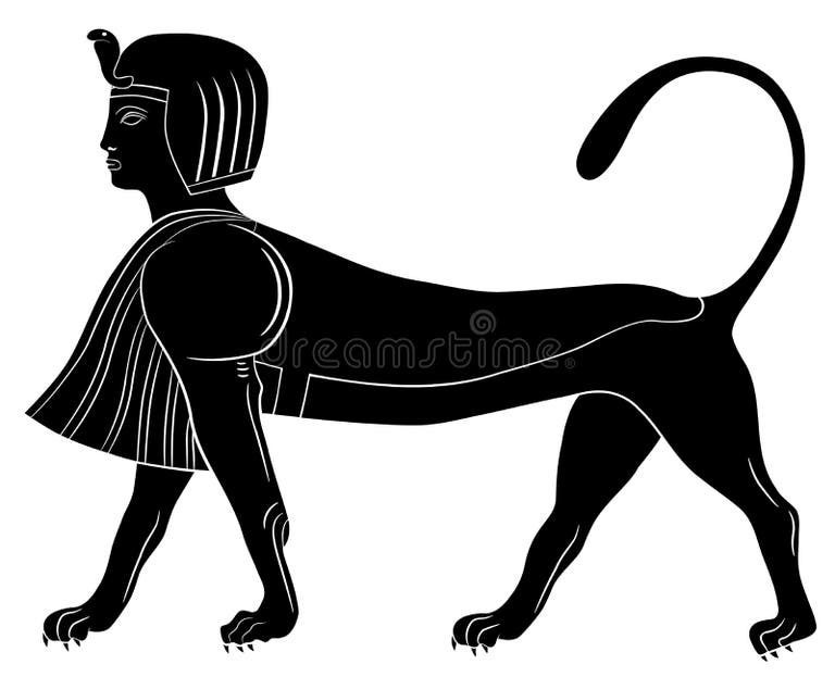 Sphinx - Mythical Creature of Ancient Egypt Stock Vector - Illustration ...