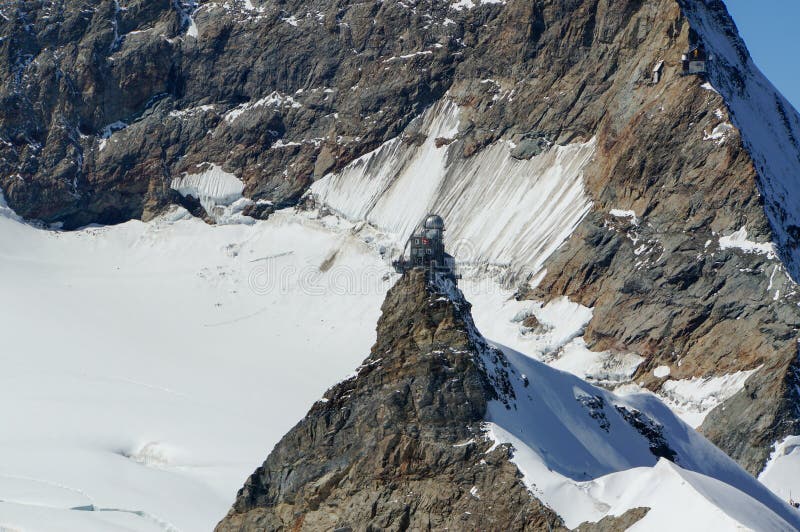 Sphinx Observatory at Jungfraujoch Stock Image - Image of rock, summit ...