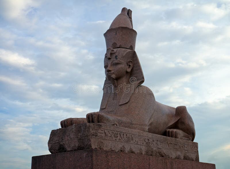 Sphinx stock photo. Image of petersburg, pharaoh, cloud - 56272484