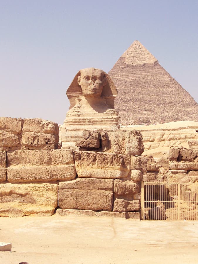 The Sphinx in Egypt. Mysterious Ancient Landscape. Historical Heritage ...