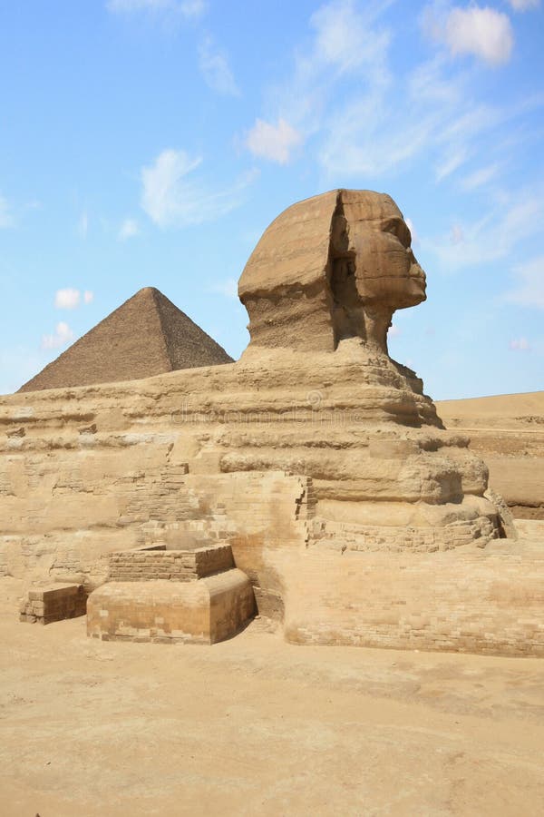 Sphinx and Pyramid stock photo. Image of cheops, middle - 367241026