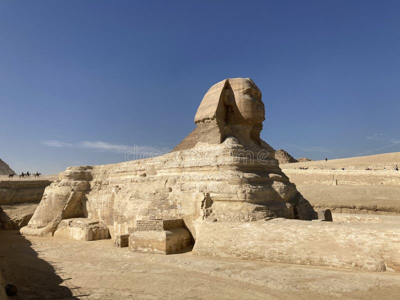 The Sphinx, Pyramids of Giza, Cairo, Egypt Stock Photo - Image of ...
