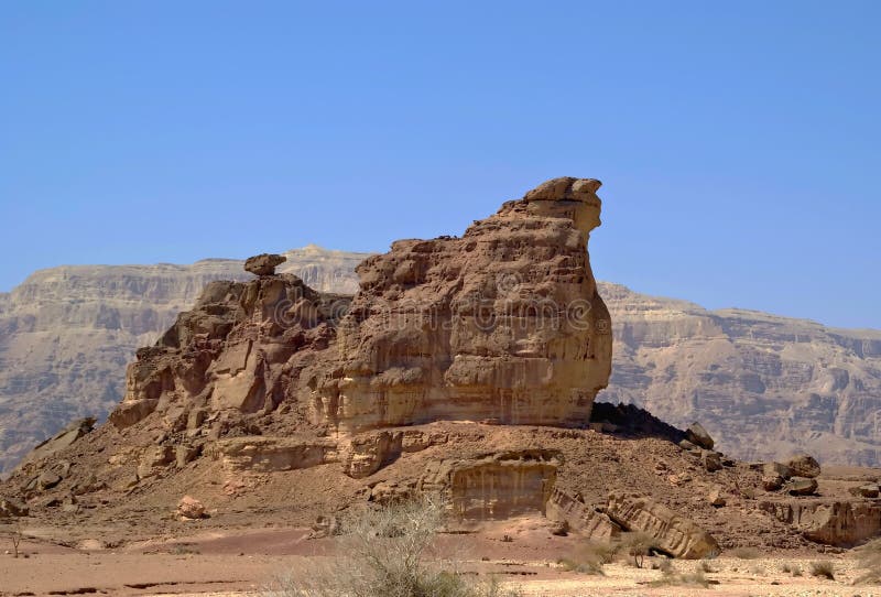 Sphinx Rock in Timna National Park, Israel Stock Image - Image of ...