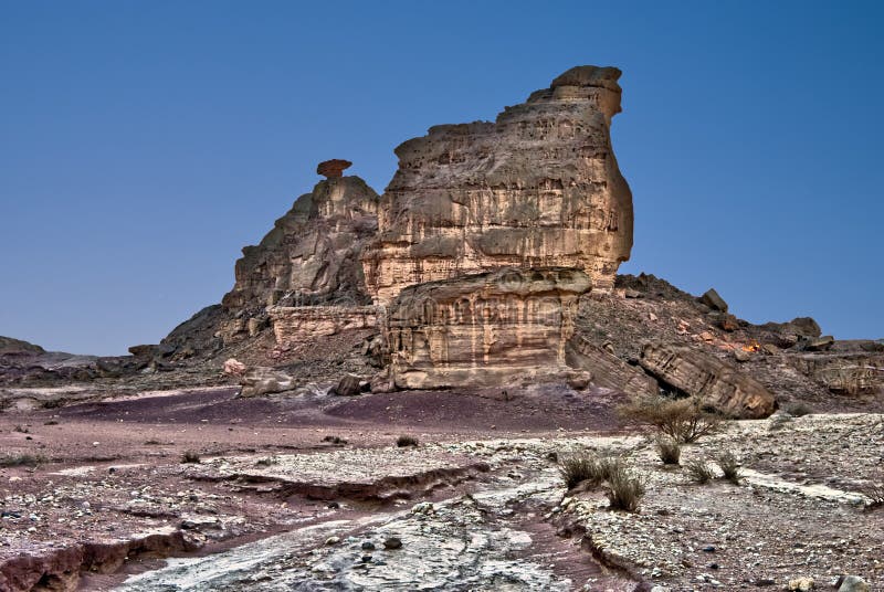 Sphinx rock in Timna park stock photo. Image of sand - 15081820