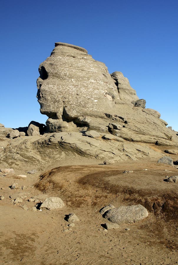 Sphinx of Bucegi in Romania Stock Photo - Image of carpati, mountains ...