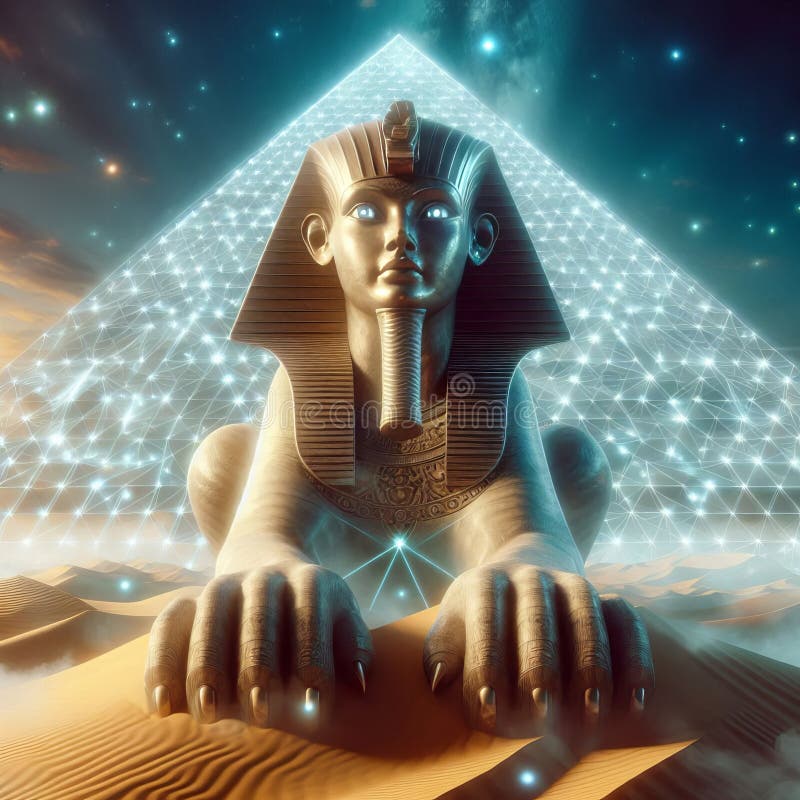 Holographic Sphinx Stock Illustrations – 12 Holographic Sphinx Stock ...