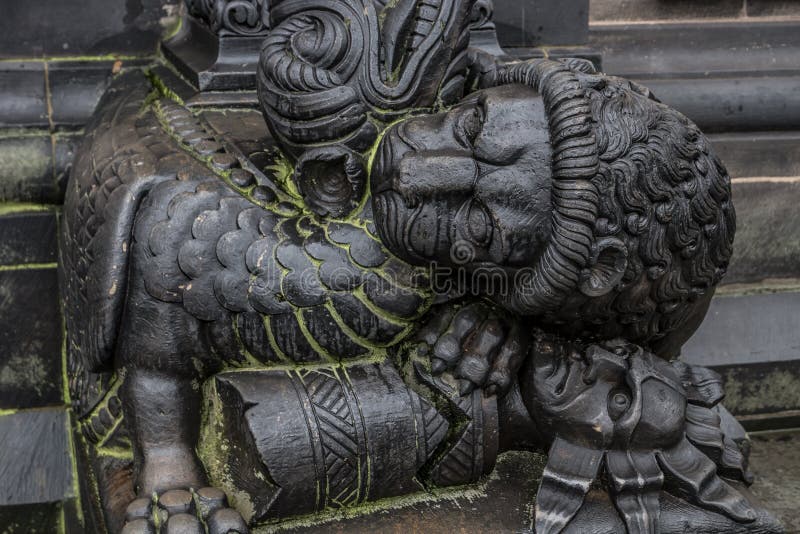 Sphinx Statue in Front of Cathedral in Bremen, Germany Stock Photo ...