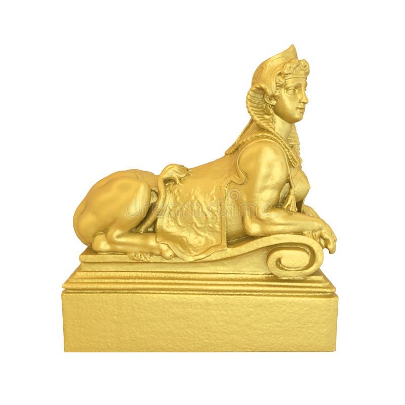 Sphinx Statue stock illustration. Illustration of golden - 91347458