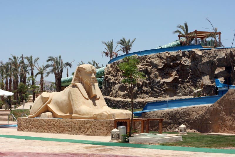 Sphinx in the water park editorial stock image. Image of park - 121982209