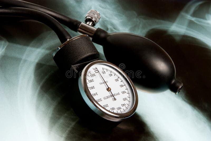 Sphygmomanometer On Xray Photo Stock Image - Image of pressure ...