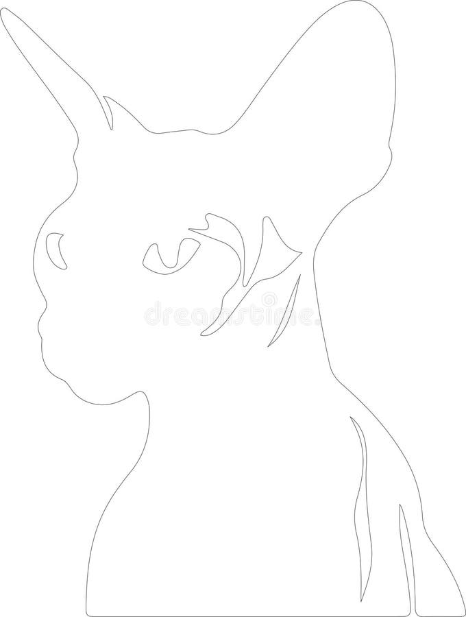 Outline Cat Sphynx Stock Illustrations – 913 Outline Cat Sphynx Stock ...