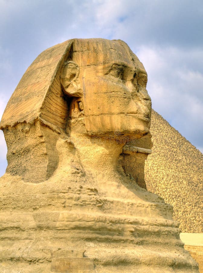 Sphynx head close up 02 stock photo. Image of sand, sphinx - 7217206