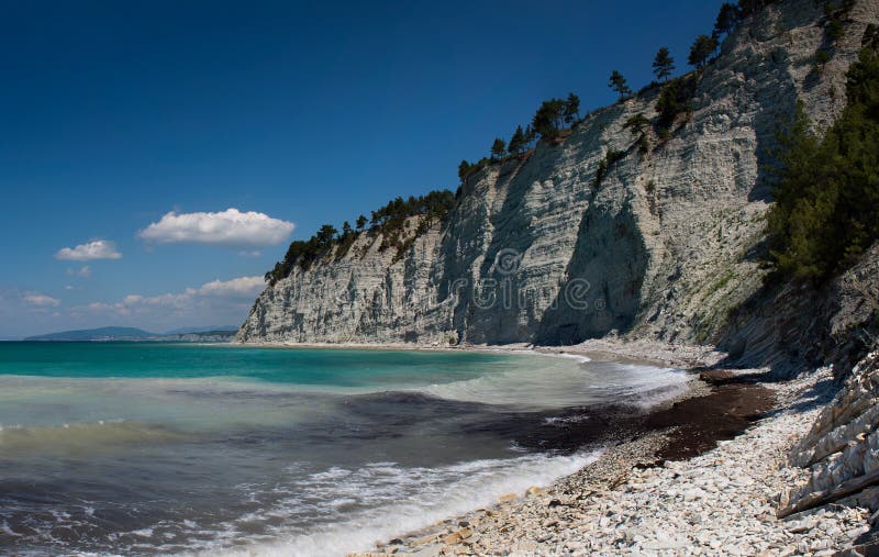 Spiaggia Calma in Russia Al Mar Nero Immagine Stock - Immagine di ...