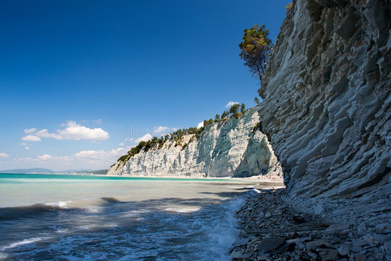 Spiaggia Calma in Russia Al Mar Nero Immagine Stock - Immagine di ...