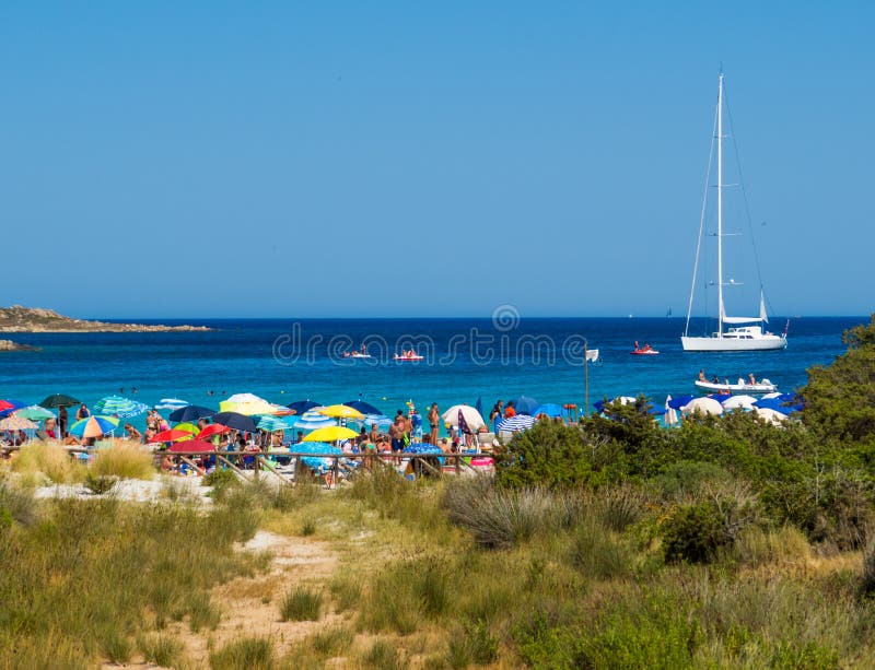 Wyspa Caprera, Los Angeles Maddalena Obraz Stock - Obraz złożonej z ...