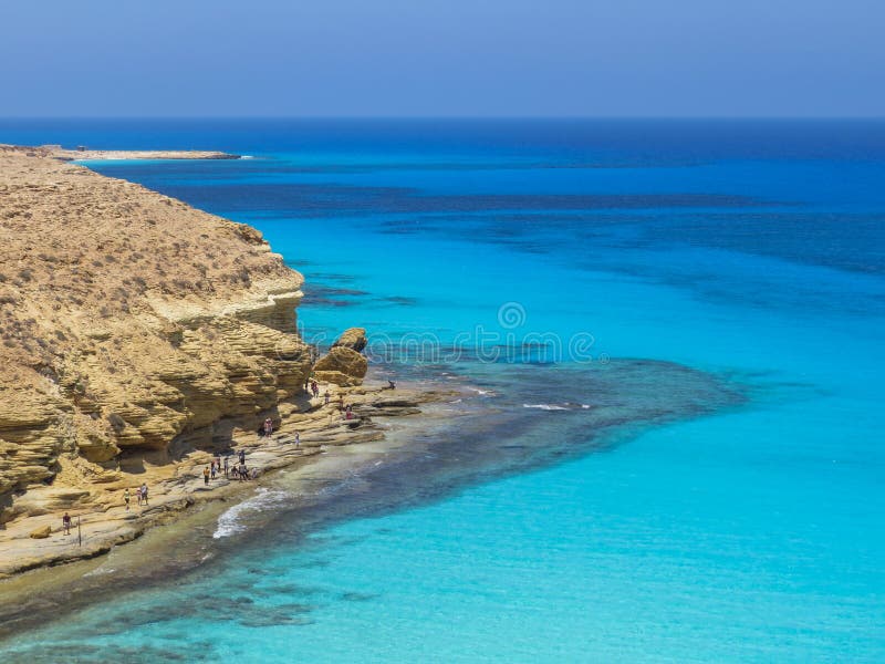 Marsa Matruh, Egitto La Spiaggia Di Sandy E L'incredibile Mare Con ...
