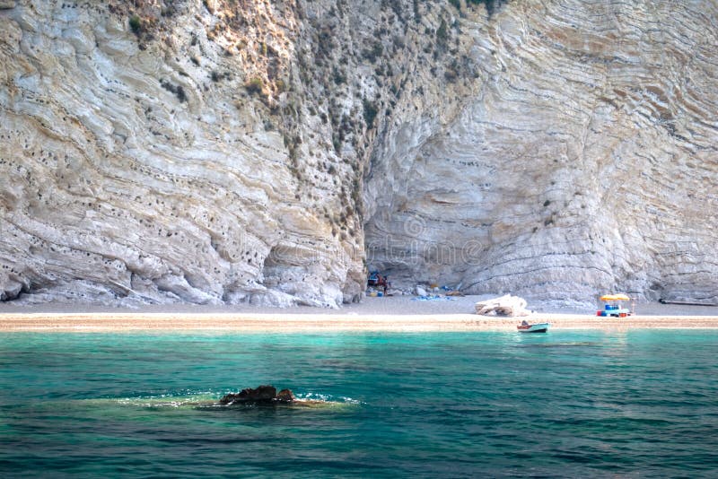 Spiaggia Di Paradisos, Chomi, Grecia Fotografia Stock - Immagine di ...