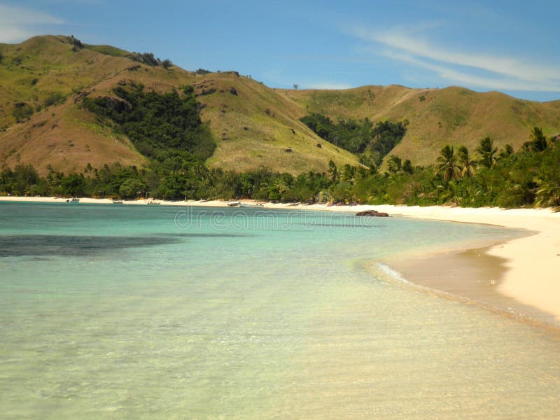 Spiaggia nelle Isole Fiji immagine stock. Immagine di soleggiato - 38995077