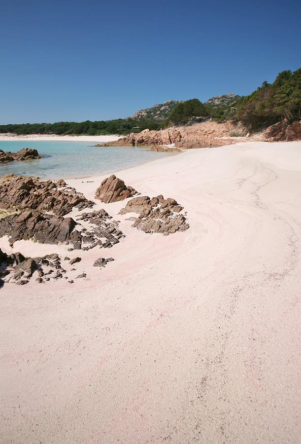 Spiaggia Rosa (Pink Beach) stock image. Image of sand - 43075591