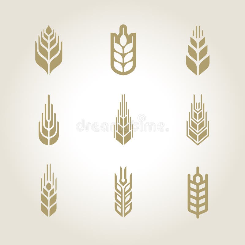 Spica Icon. Vector Farm Element Stock Vector - Illustration of design ...