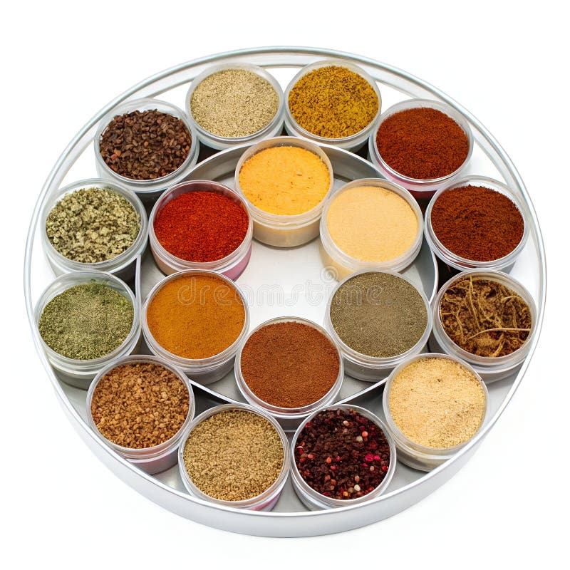 "Spice Circle Assortment Isolated on a Transparent Background Stock ...
