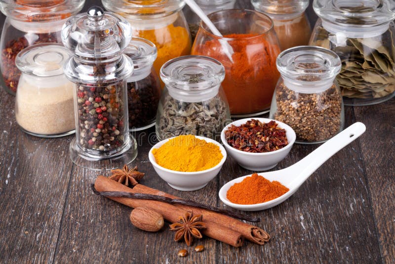 Spice Collection stock image. Image of leaves, coriander - 33895819