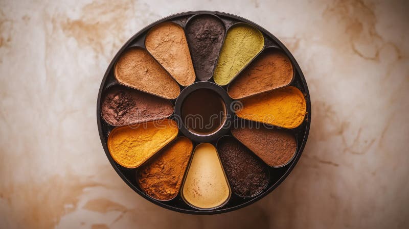 Spice Collection Wheel stock image. Image of kitchen - 382526935