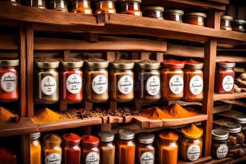 Spice Haven: a Room Filled with Global Spice Varieties Stock ...
