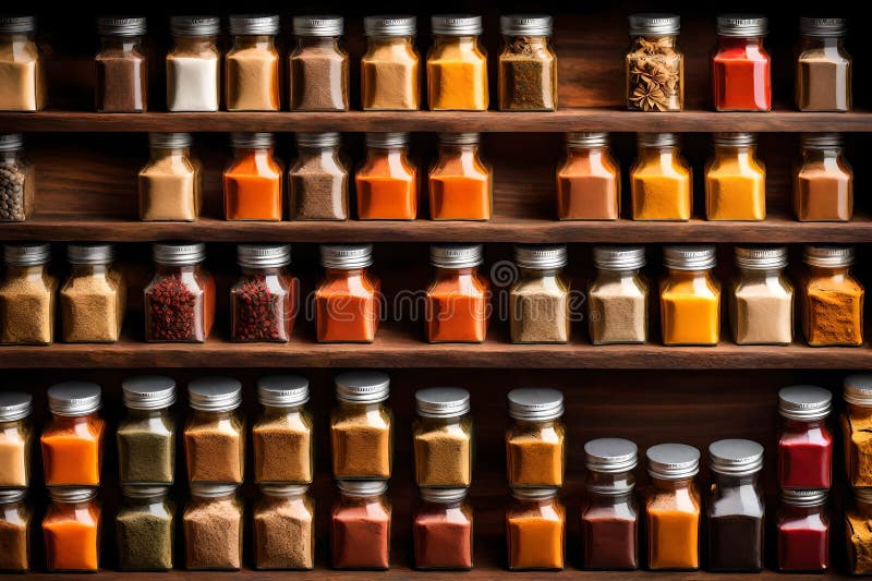 Spice Haven: a Room Filled with Global Spice Varieties Stock ...