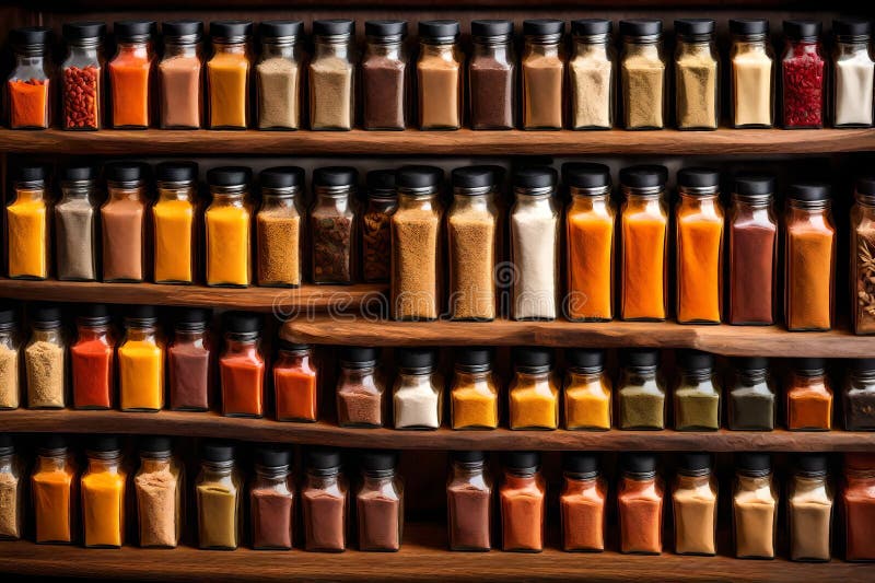 Spice Haven: a Room Filled with Global Spice Varieties Stock ...