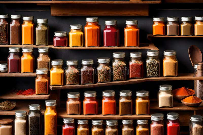 Spice Haven: a Room Filled with Global Spice Varieties Stock ...