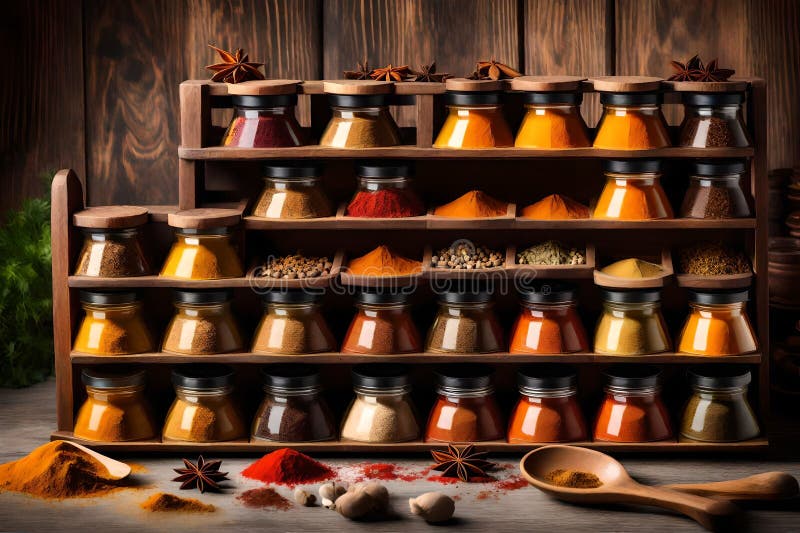 Spice Haven: a Room Filled with Global Spice Varieties Stock ...